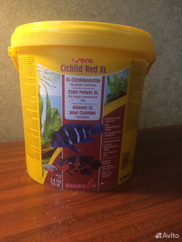 Корм для крупных цихлид Sera Cichlid Red XL