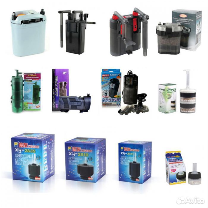 Фильтр для аквариума и помпа-фильтр и компрессор