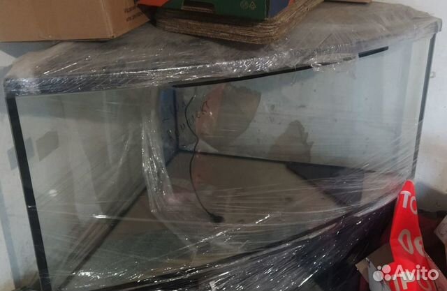 Аквариум угловой 210л+крышка+тумба новые
