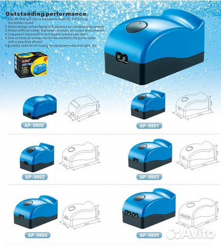 Компрессоры aleas для аквариума от 20 л до 700 л