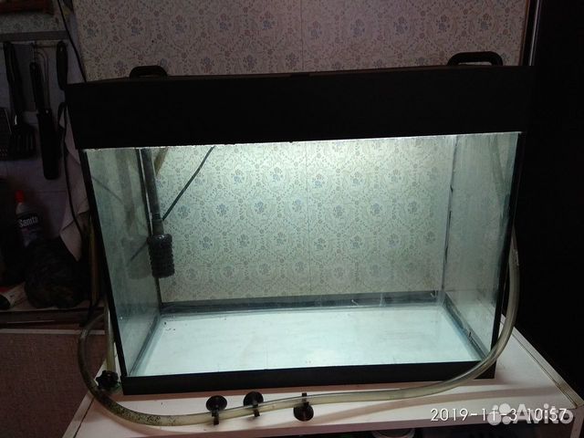 Аквариум 70л, фильтр внешний Tetra, компрессор итд