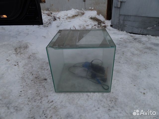 Аквариум литров на 50 С нагревателем, градусником
