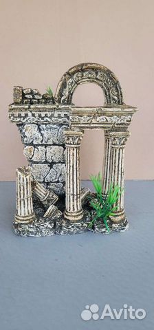 Грот аквар Trixie "Римские колонны", 25см, пластик